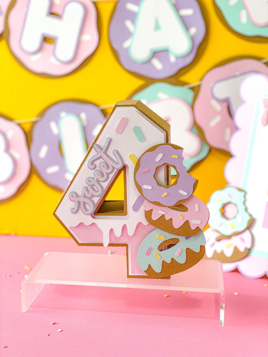 Donut Theme 3D Letters | Donut Candy Party Theme | Sweet and Treats ...