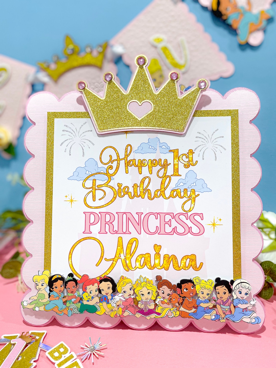 Baby Princess Table Sign | Disney Princesstheme Party | Princess ...