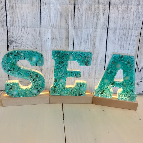 Sea Shell Letters - Etsy
