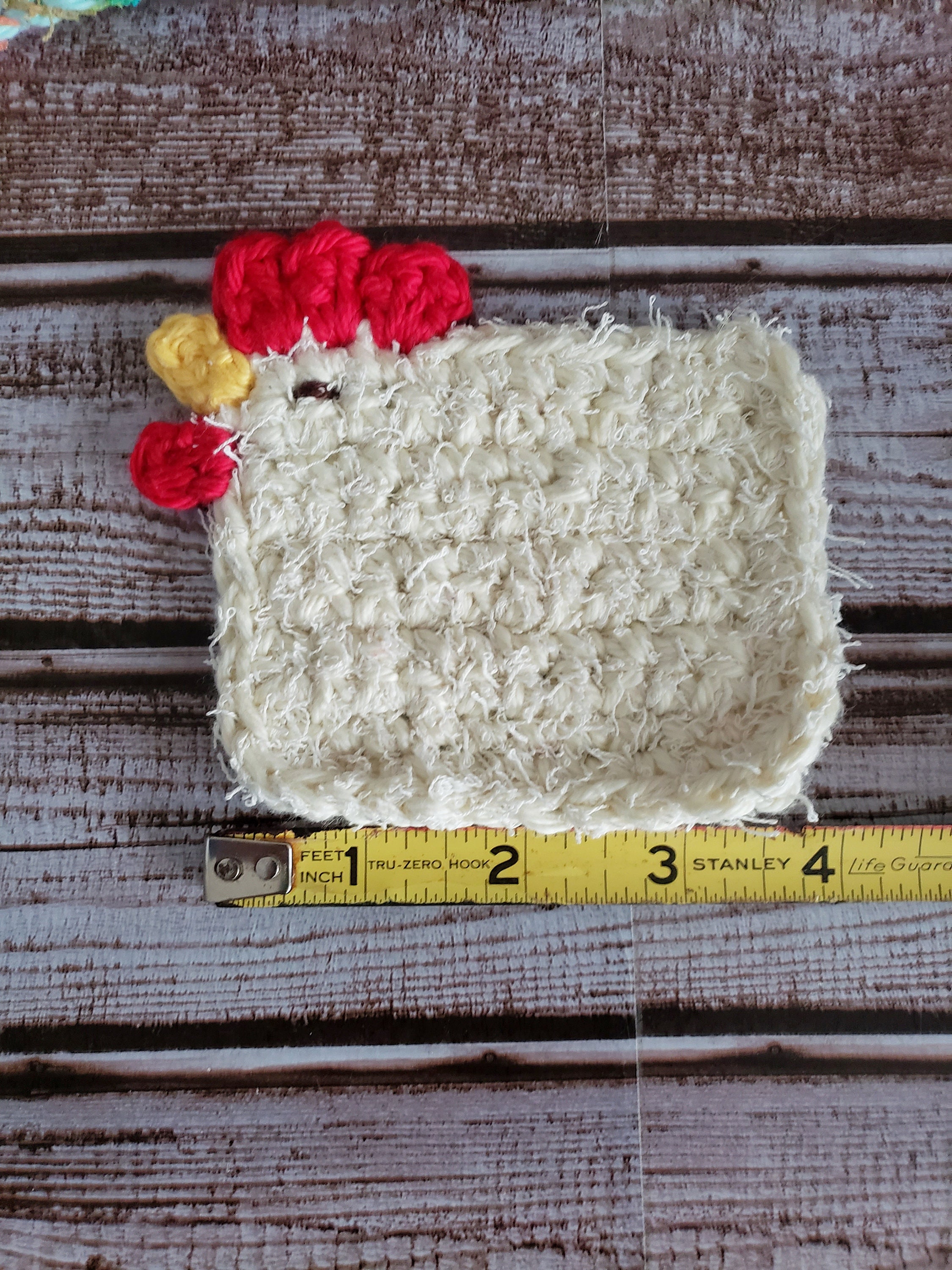 Set of 3 Cotton Chicken Dish Scrubbies, Cotton Yarn, Dish Cleaners - Etsy