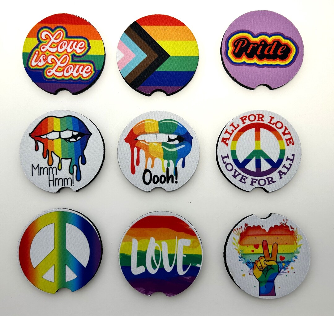 Pride Car Coasters - LGBTQ - Mix & Match- Many Designs - Free Shipping ...