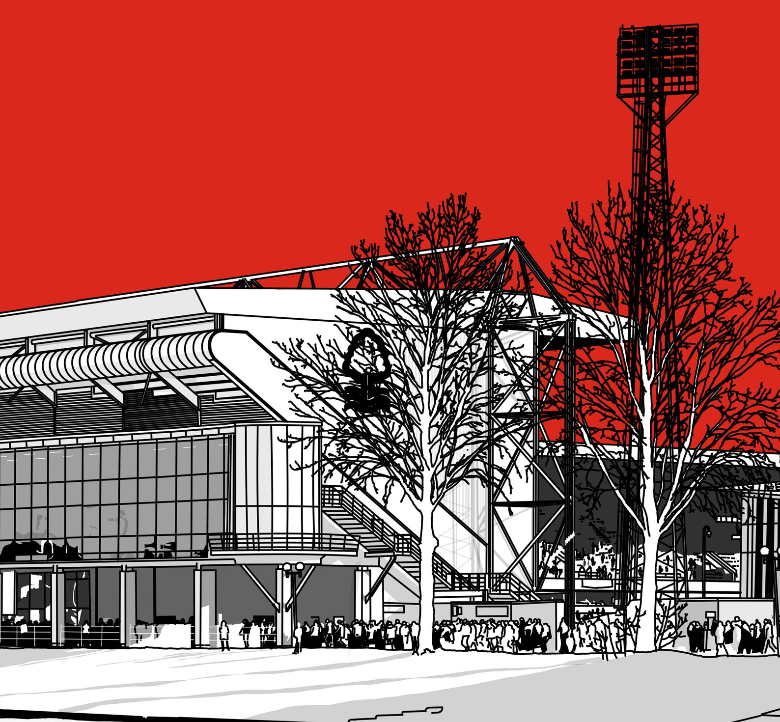 Nottingham Forest FC City Ground Art Print Poster Picture - Etsy UK