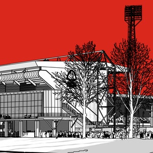 Nottingham Forest FC City Ground Art Print, Poster, Picture - Etsy UK
