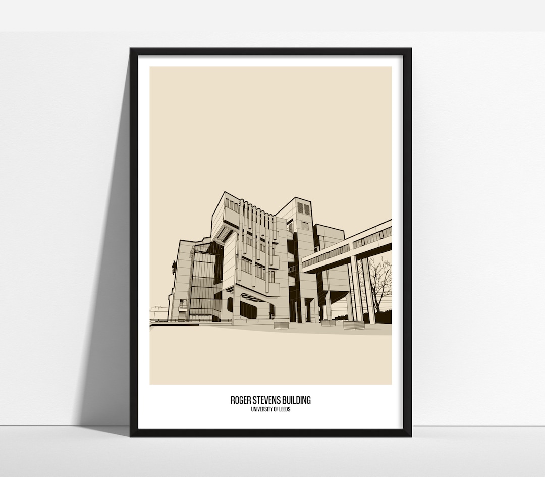 Roger Stevens Building Art Print, University of Leeds - Etsy