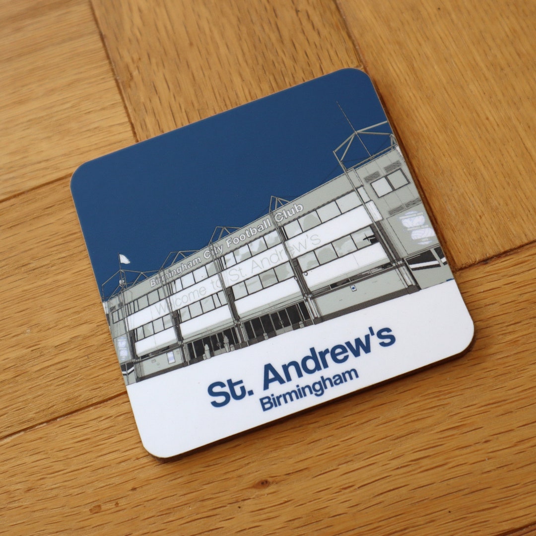 Birmingham City FC Coaster of St. Andrew's Stadium - Etsy UK