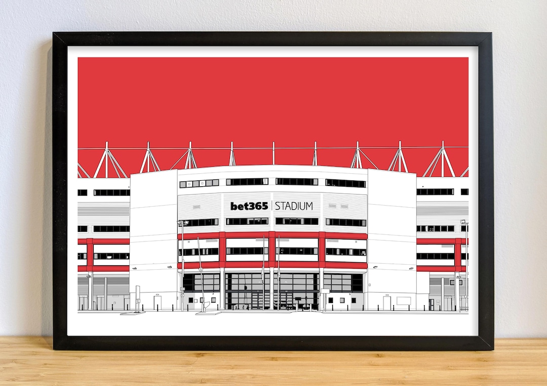Stoke Football Art Print of Bet365 Stadium, Poster, Picture - Etsy UK