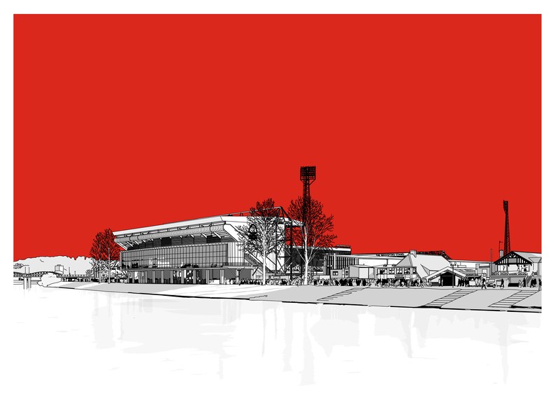 Nottingham Forest FC City Ground Art Print Poster Picture - Etsy UK