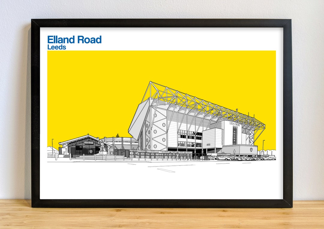 Leeds United Art Print of Elland Road, Gift, Poster, Picture - Etsy