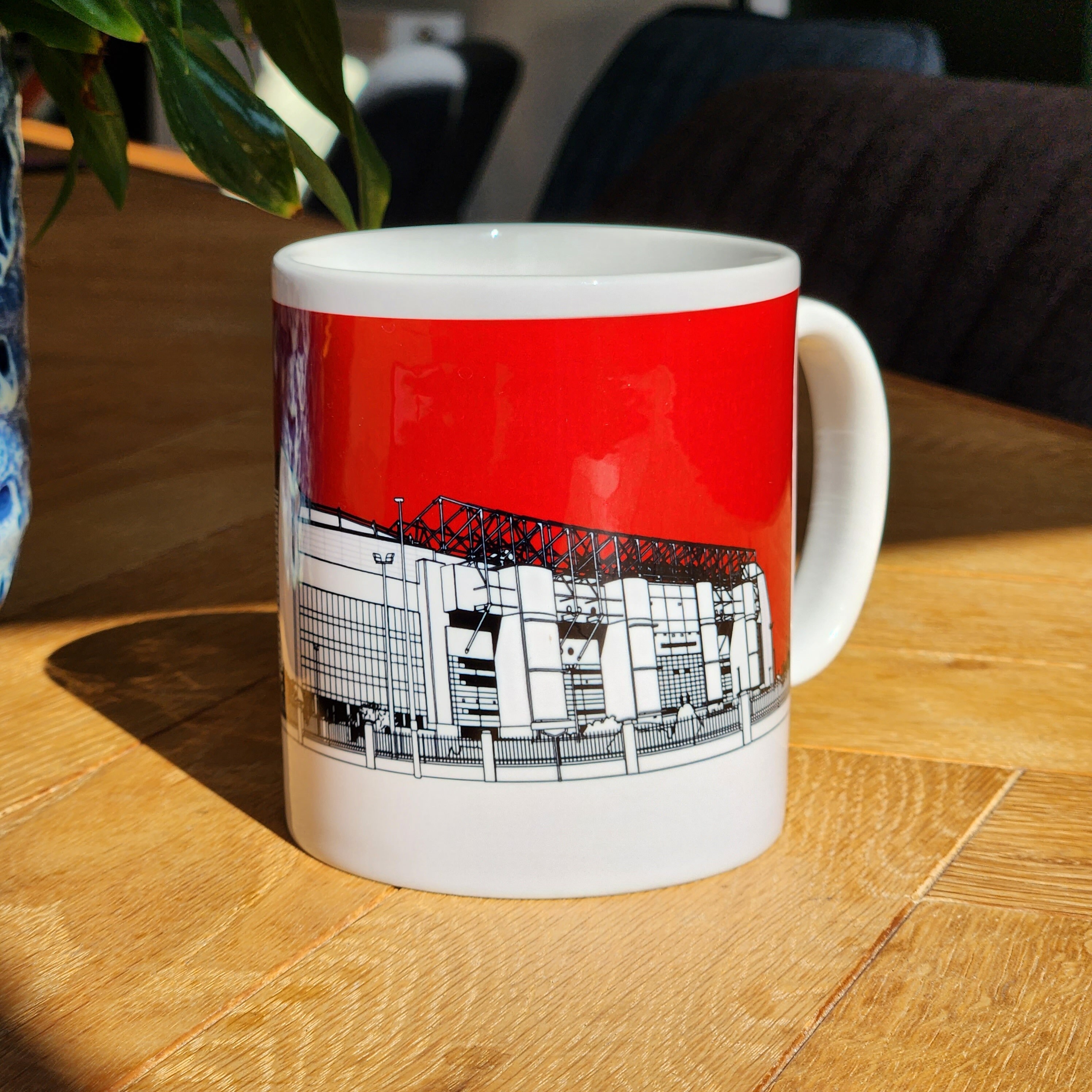 Manchester United Mug Old Trafford Illustrated Mug - Etsy