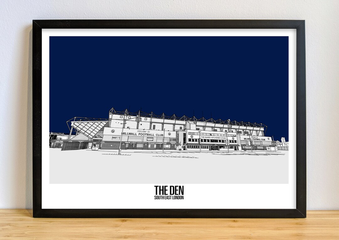 Millwall FC Art Print of the Den, Poster, Picture, Gift - Etsy