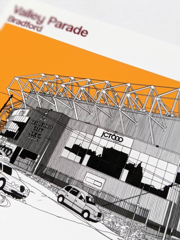 Bradford City Valley Parade Print, Poster, Picture - Etsy UK