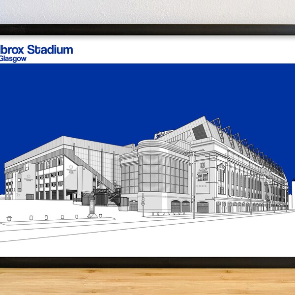 Ibrox Stadium Art - Etsy New Zealand
