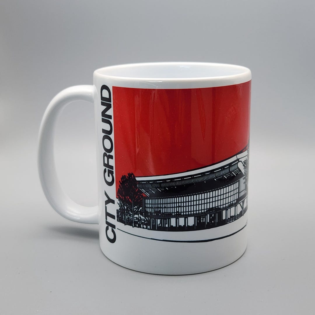 Nottingham, City Ground Forest Illustrated Mug, Gift - Etsy