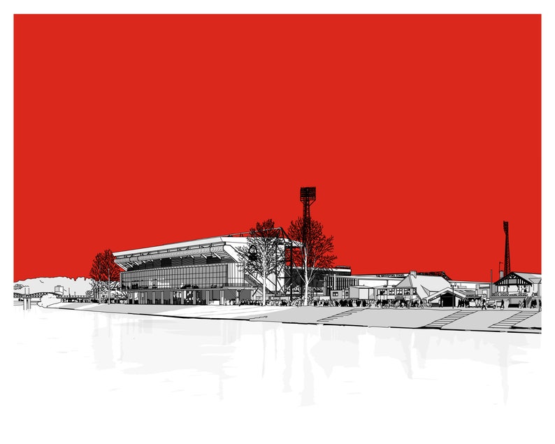 Nottingham Forest FC City Ground Art Print Poster Picture - Etsy UK