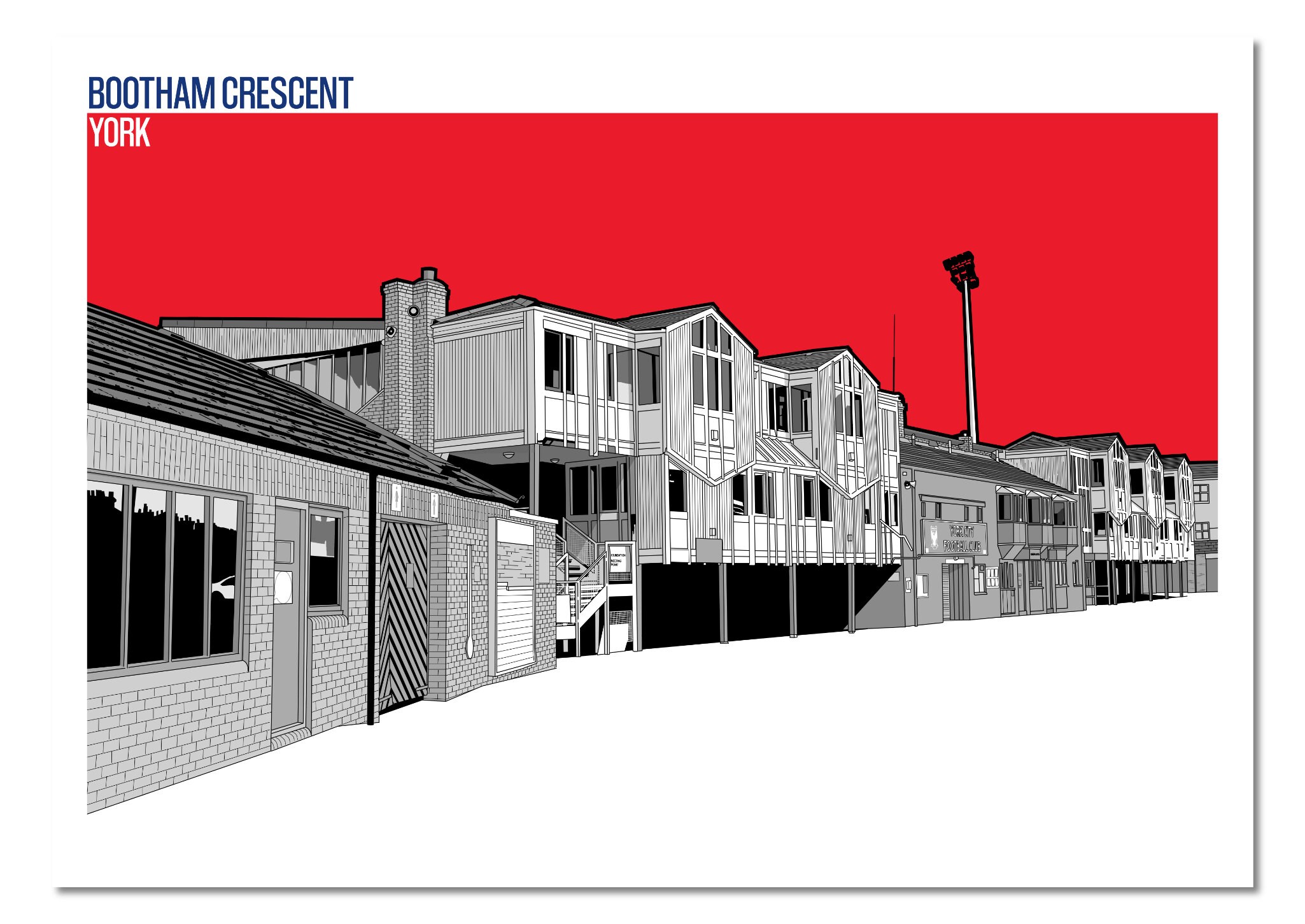 York City Art Print, Bootham Crescent, Poster, Picture - Etsy UK
