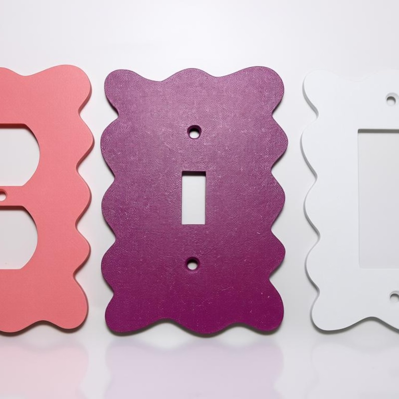 Scallop Outlet Plates - Etsy