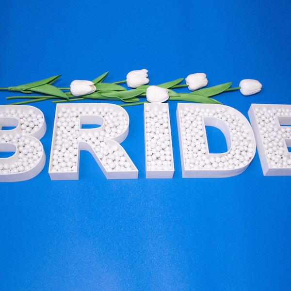 White Fillable Letters - Etsy