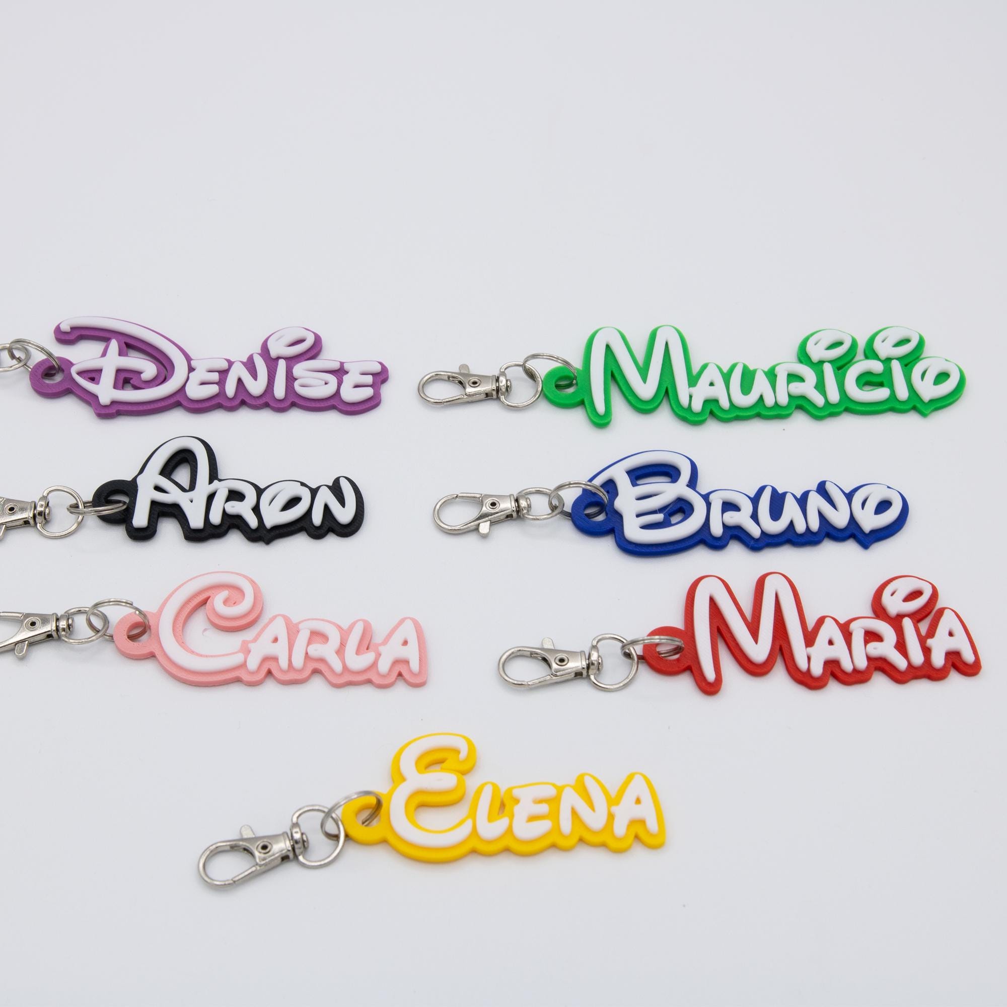 Personalized Name Keychain • Custom 3D Printed Keychain • Name Tag Bag ...