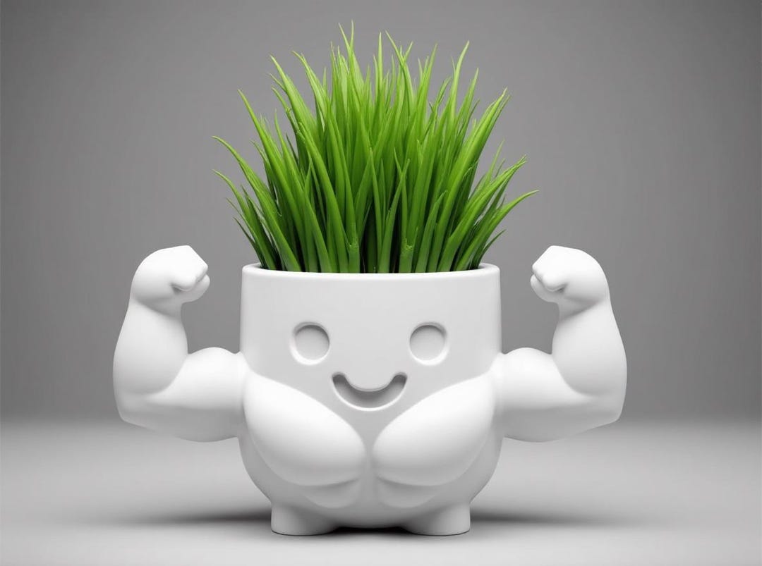 Funny Flexing Muscle Planter: Unique Gym Decor - Plant Not Included - Etsy
