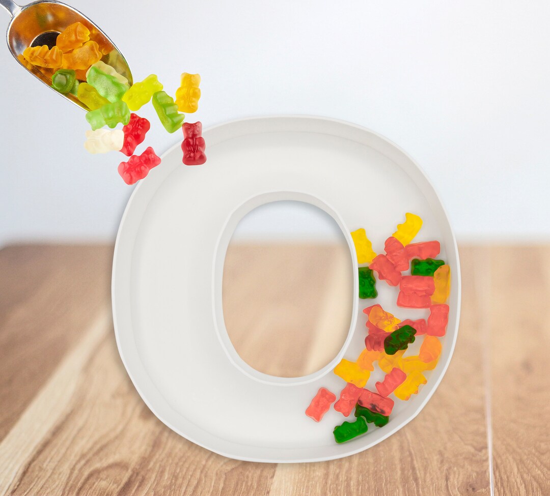 CO3DPRINT - 8" WHITE Letter Box Form Tray Display for Treats ...