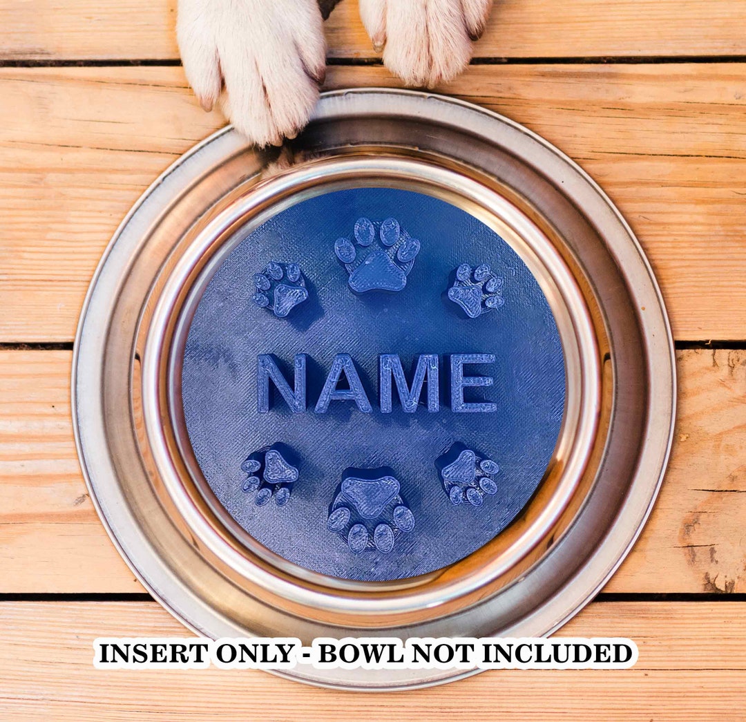 Custom Paw Slow Feeder Dog Bowl Insert Personalized Cat Dish Insert Pets | Slow Digestion | Fun ...
