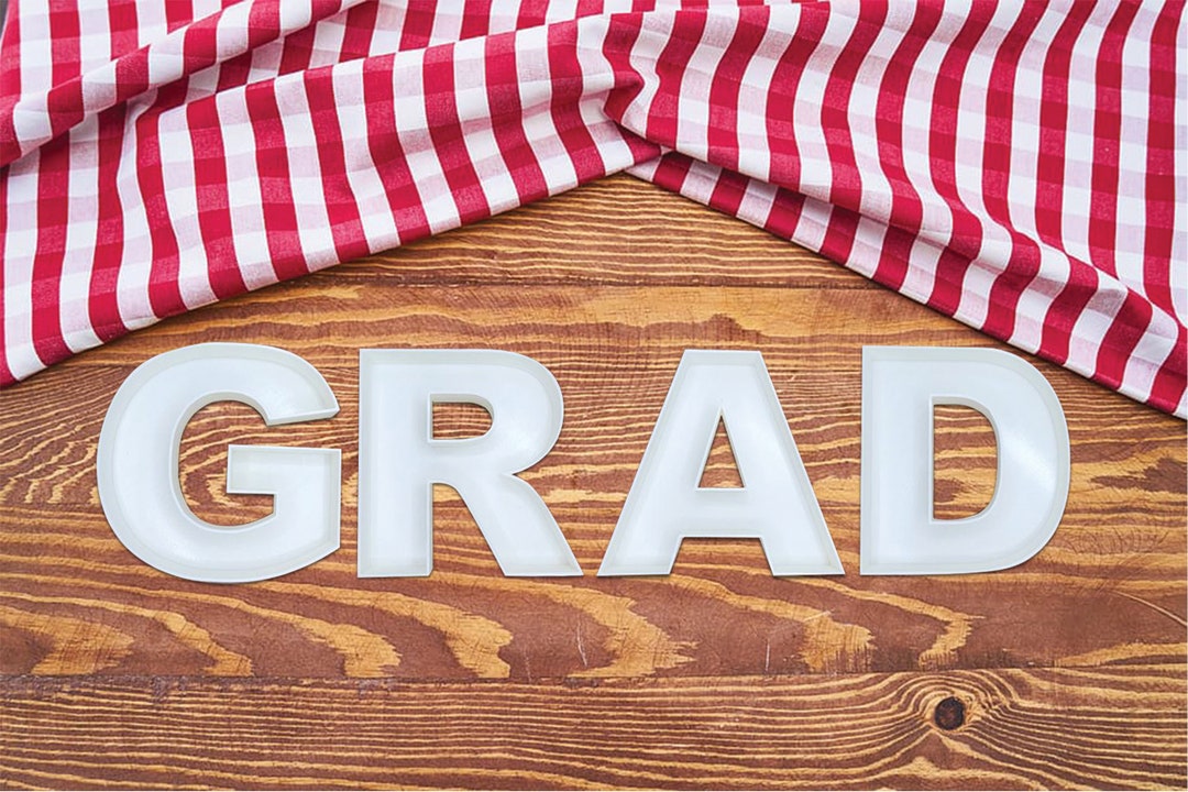 Graduation Tray Grad Charcuterie Tray Fillable Letter Wedding Birthday ...