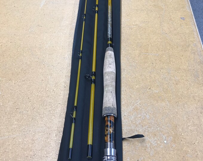 Custom Built Fiberglass Fly Rod With Feather Inlays 7’-3wt. - Etsy