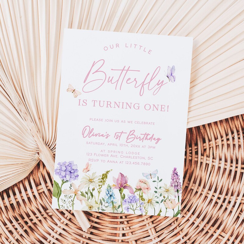Butterfly Invitation - Etsy