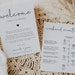 Wedding Welcome Bag Note Template, Minimalist Wedding Weekend Timeline ...
