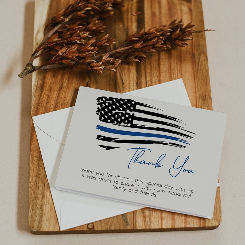Police Thank You Cards - Etsy