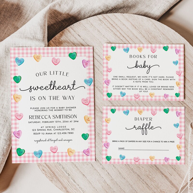 Baby Shower Heart - Etsy