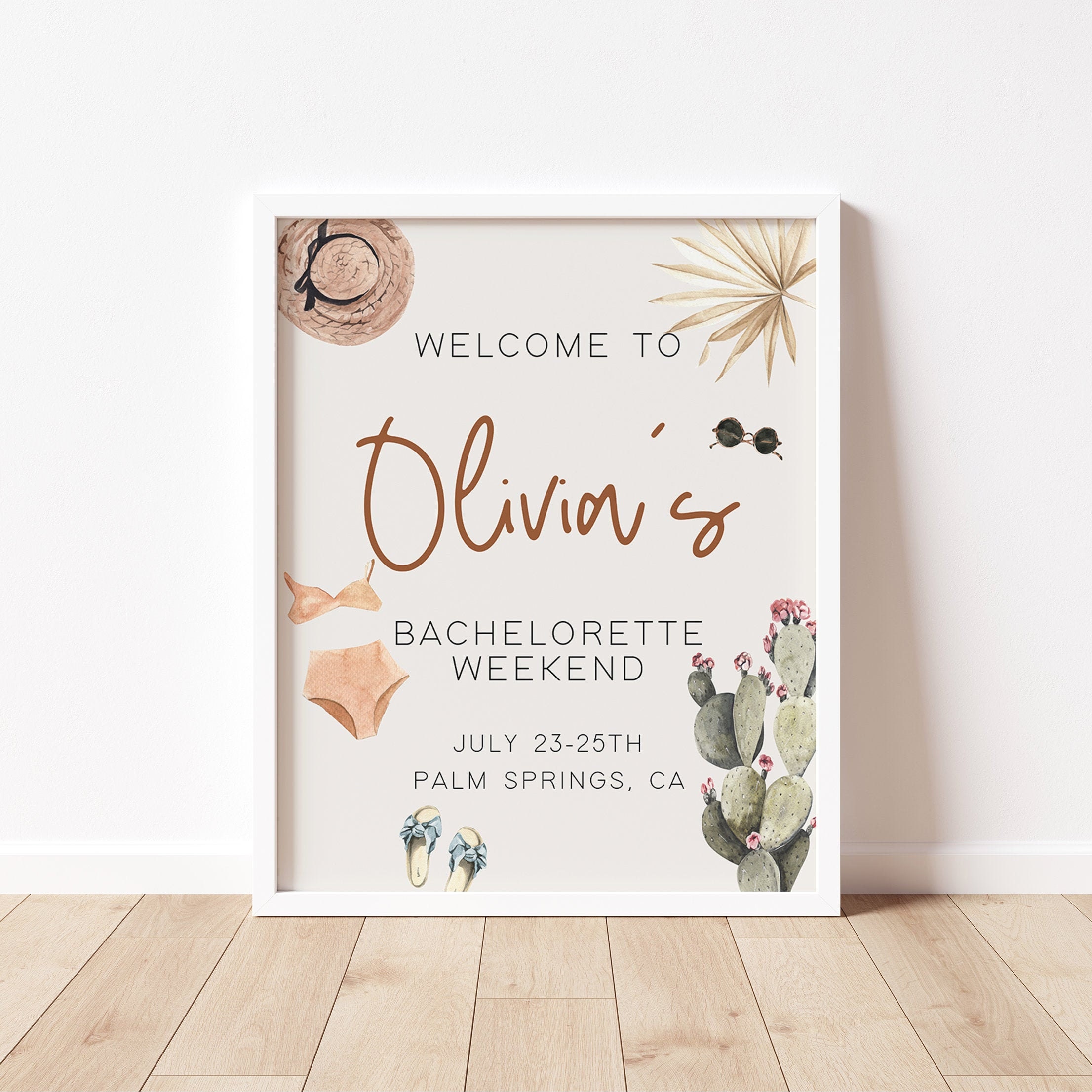 Bachelorette Welcome Sign Template Desert Bachelorette - Etsy