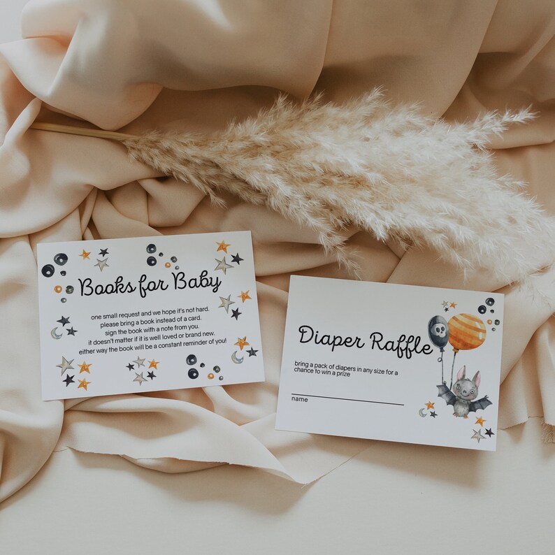 Little Boo Baby Shower Invitation Template Set Halloween Baby - Etsy