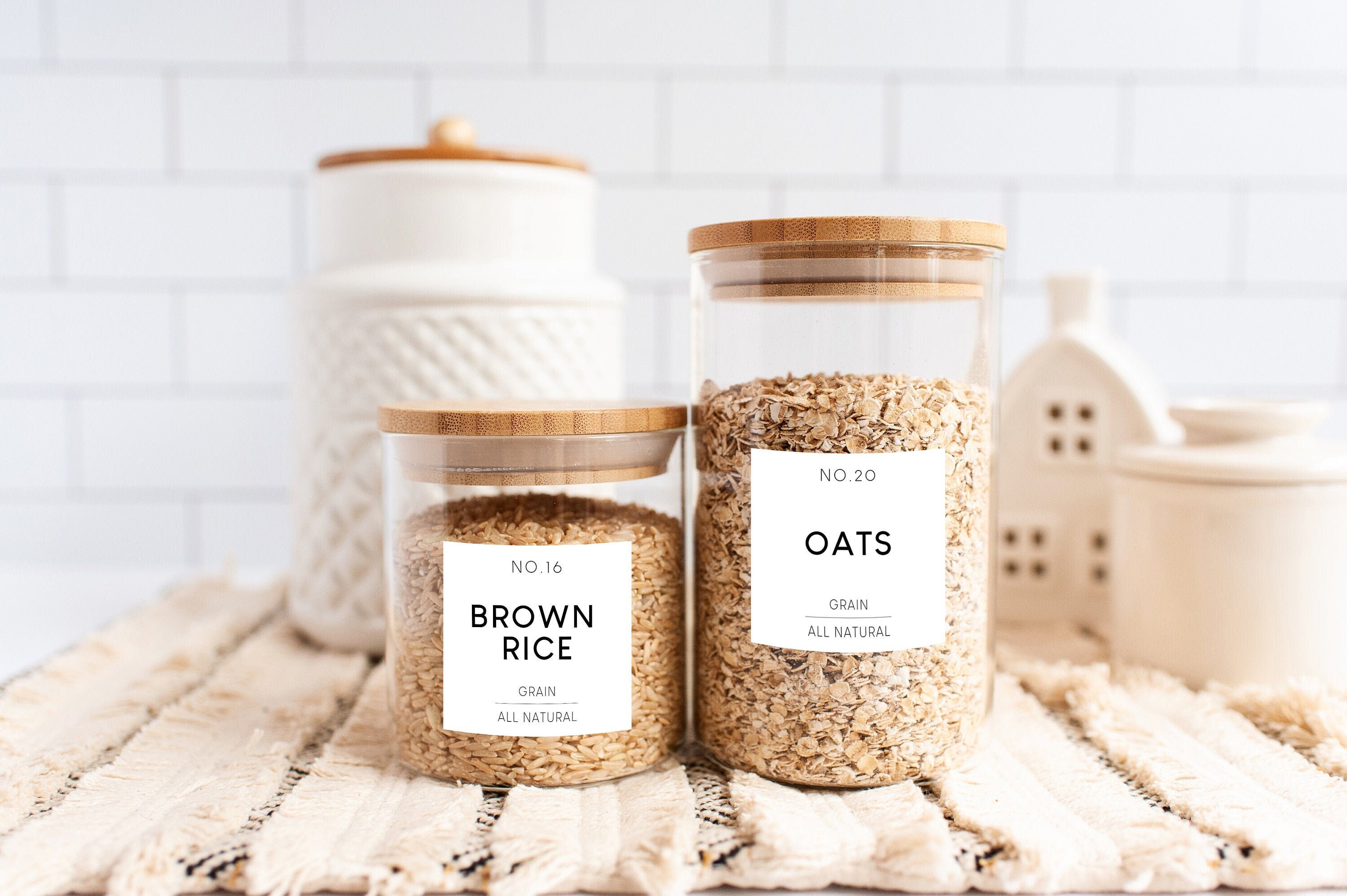 Pantry Labels Template Minimalist Pantry Jar Label Printable | Etsy