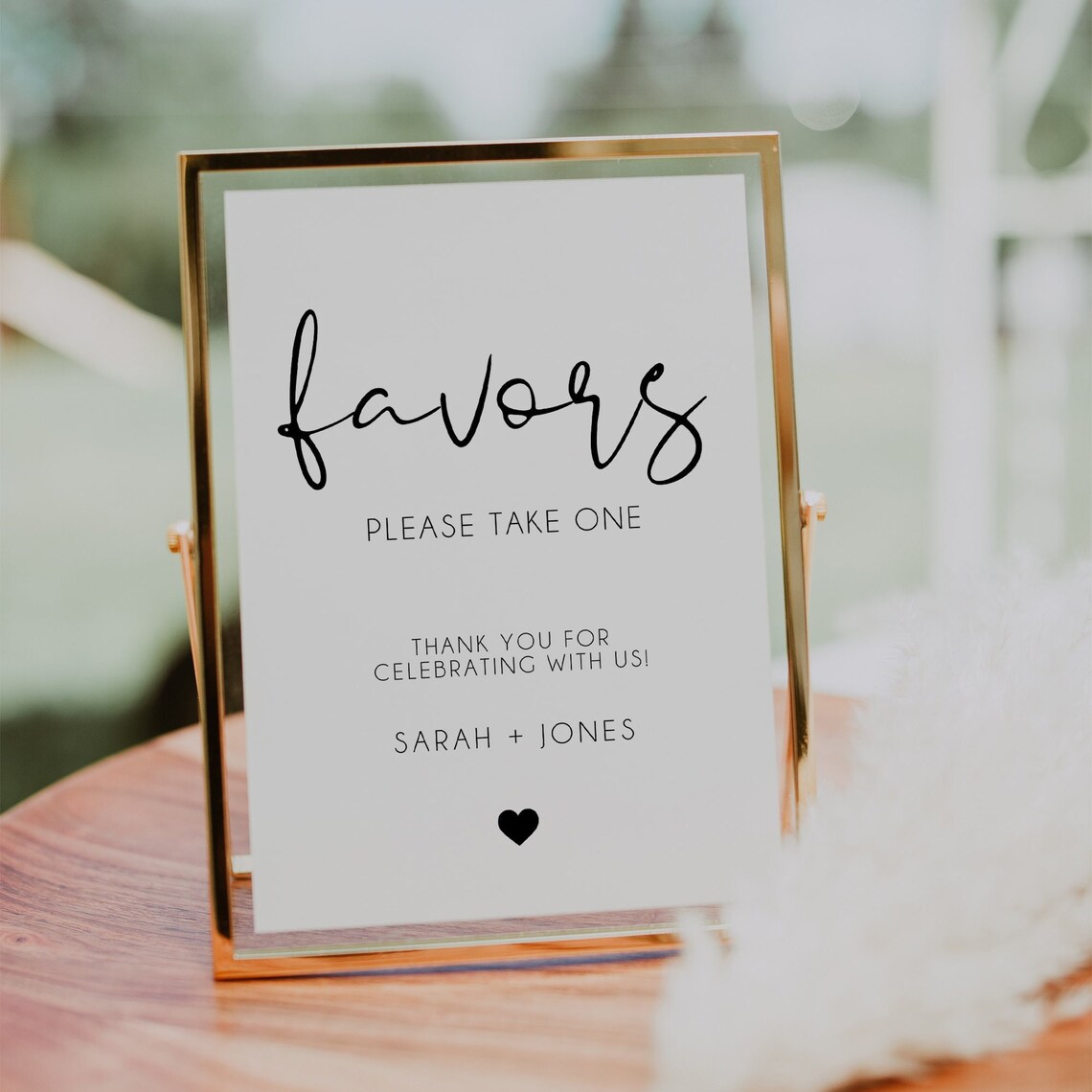 Wedding Favors Sign Template Minimalist Wedding Favor Sign - Etsy