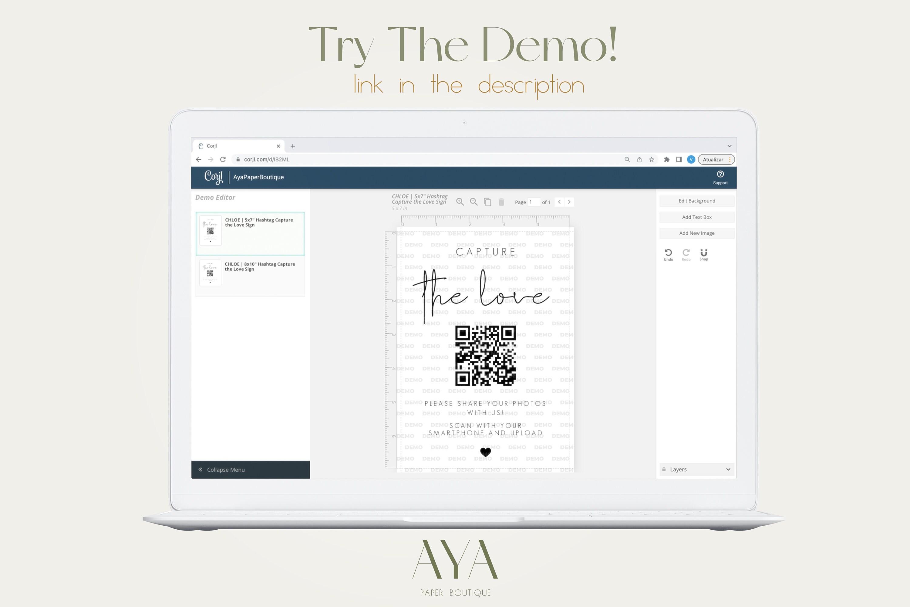 Capture the Love QR Code Sign Template Minimalist Wedding - Etsy