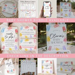 Popsicle Baby Shower Welcome Sign, Ready to Pop Baby Shower Welcome ...