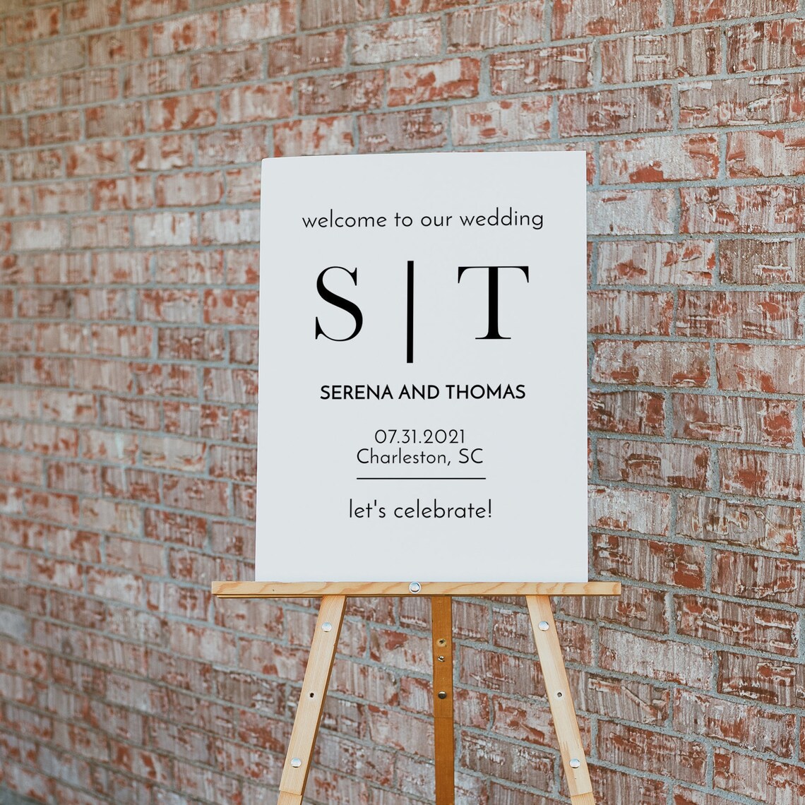 Minimal Welcome Sign Wedding Template Modern Welcome Sign | Etsy