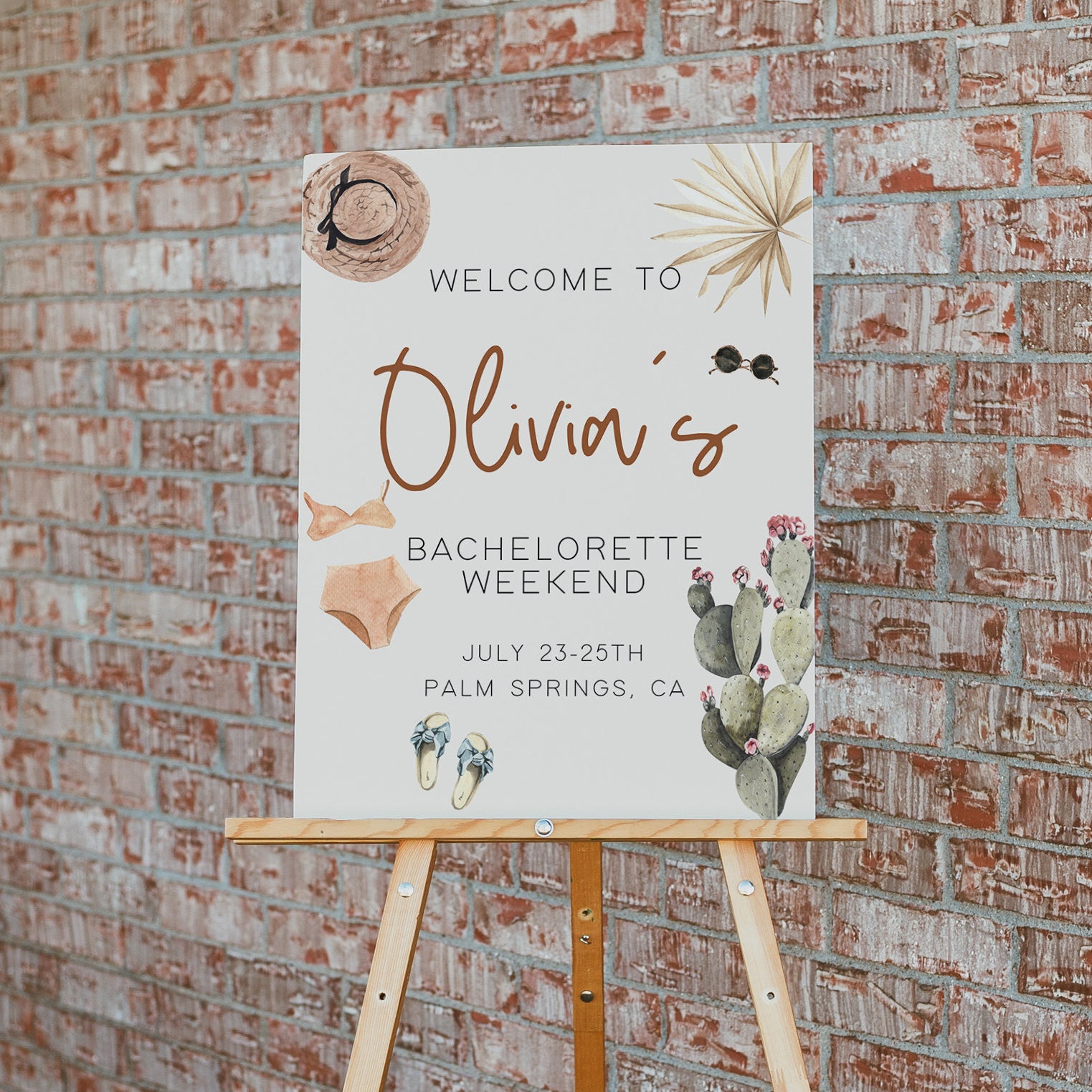Bachelorette Welcome Sign Template Desert Bachelorette - Etsy