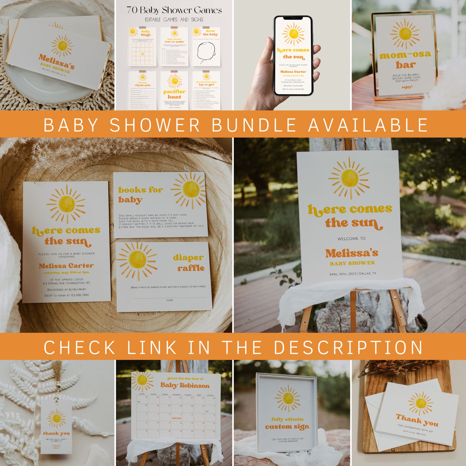 Sun Cupcake Toppers Template, Here Comes the Son Cupcake Topper ...