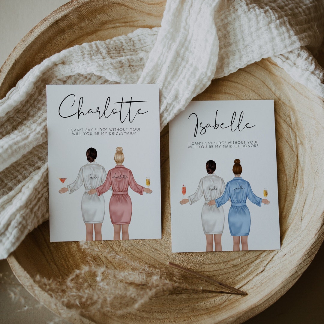 Personalized Bridesmaid Proposal Card Template (digital Download) - Etsy UK