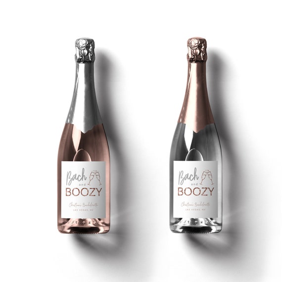 Bach and Boozy Wine Label Template Bachelorette Weekend | Etsy