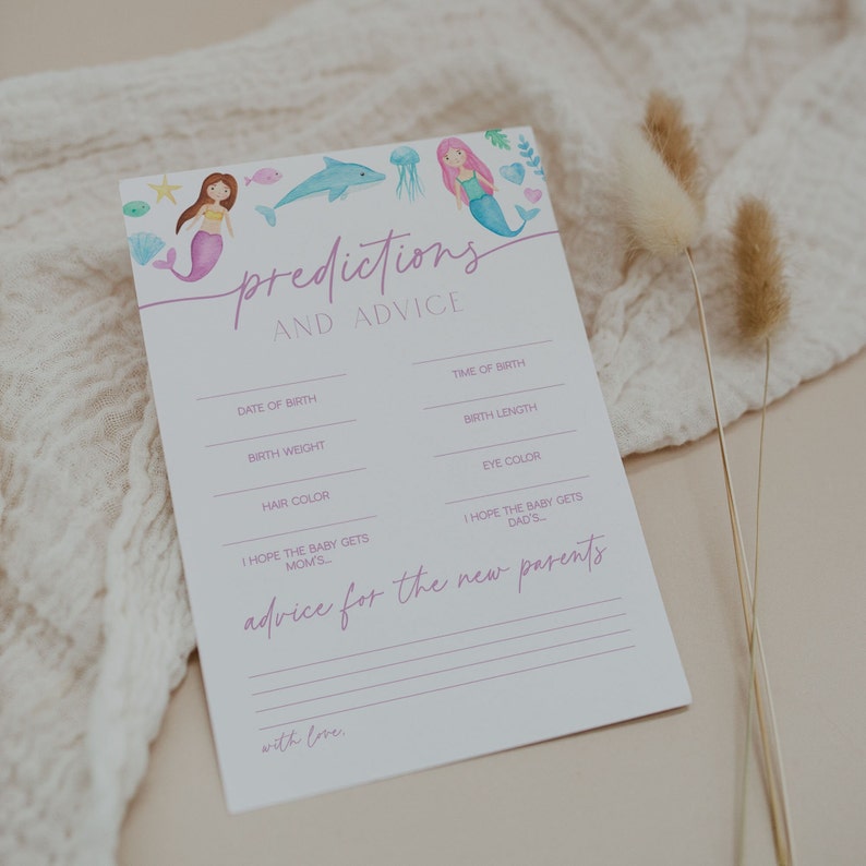 70 Baby Shower Games, Little Mermaid Baby Shower Game Bundle, Under the ...