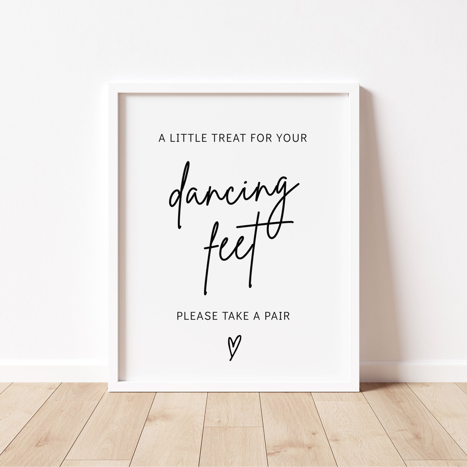 Flip Flops Sign Template Wedding Dancing Feet Sign Printable | Etsy