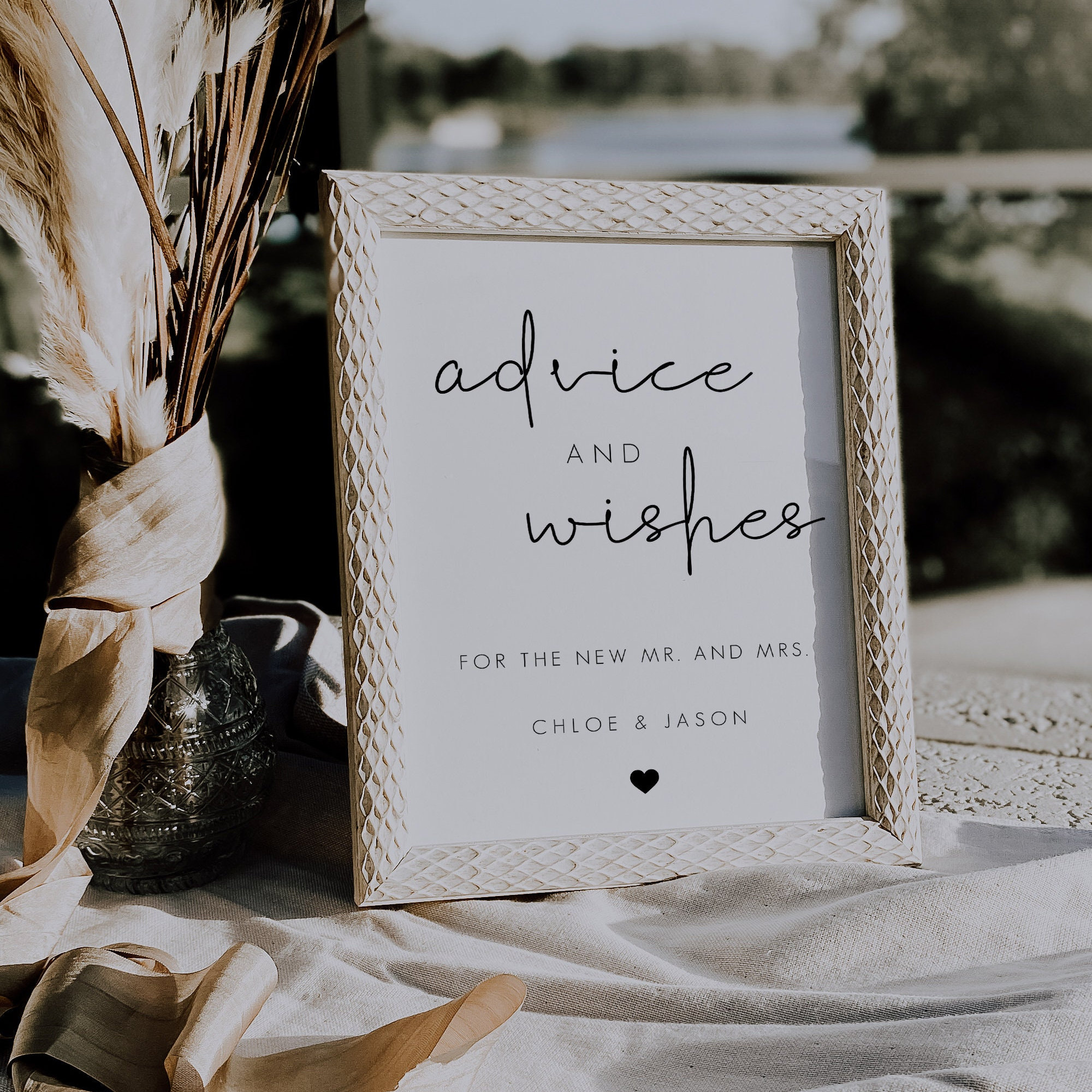 Advice and Wishes Sign Template Well Wishes Sign Printable - Etsy