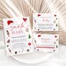Santa Baby Shower Invitation Template Set, Christmas Baby Shower ...