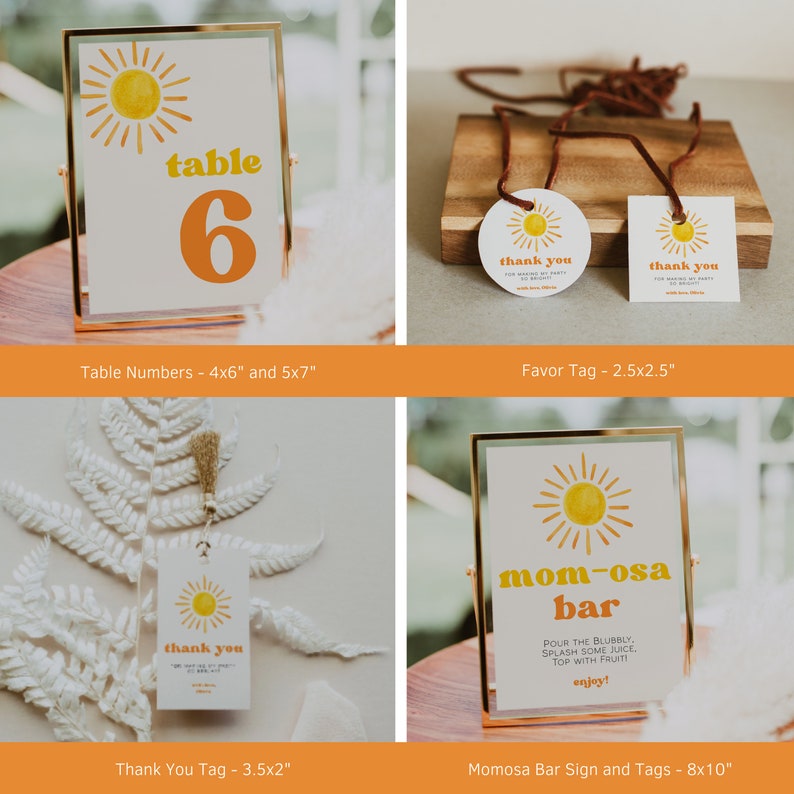 Sun Baby Shower Bundle Template, Here Comes the Sun Baby Shower ...