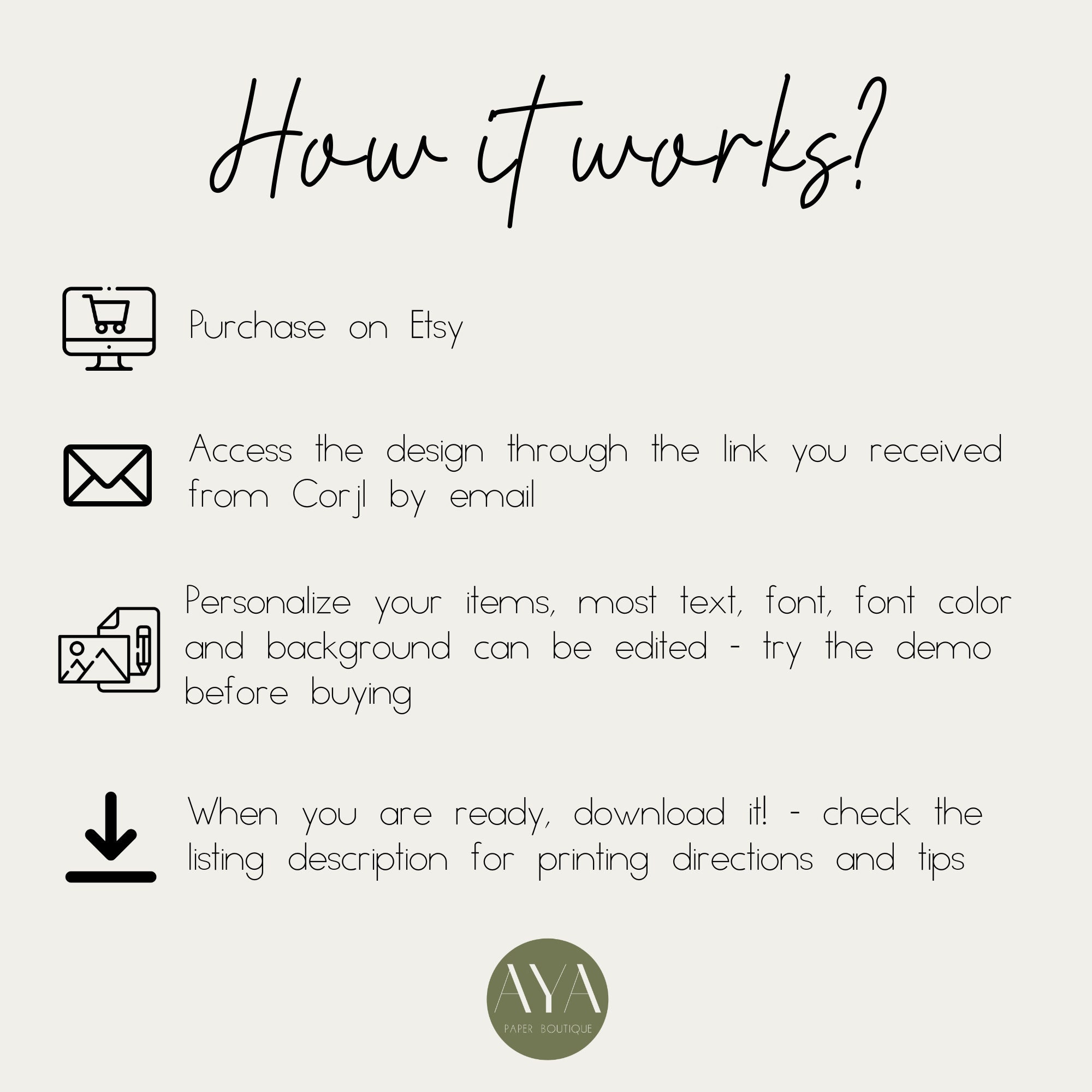 Baby's First Year Poster Template Minimalist 1st Birthday - Etsy