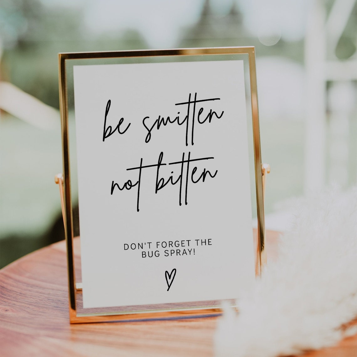 Bug Spray Sign Template, Minimalist Wedding Poster (digital Download ...