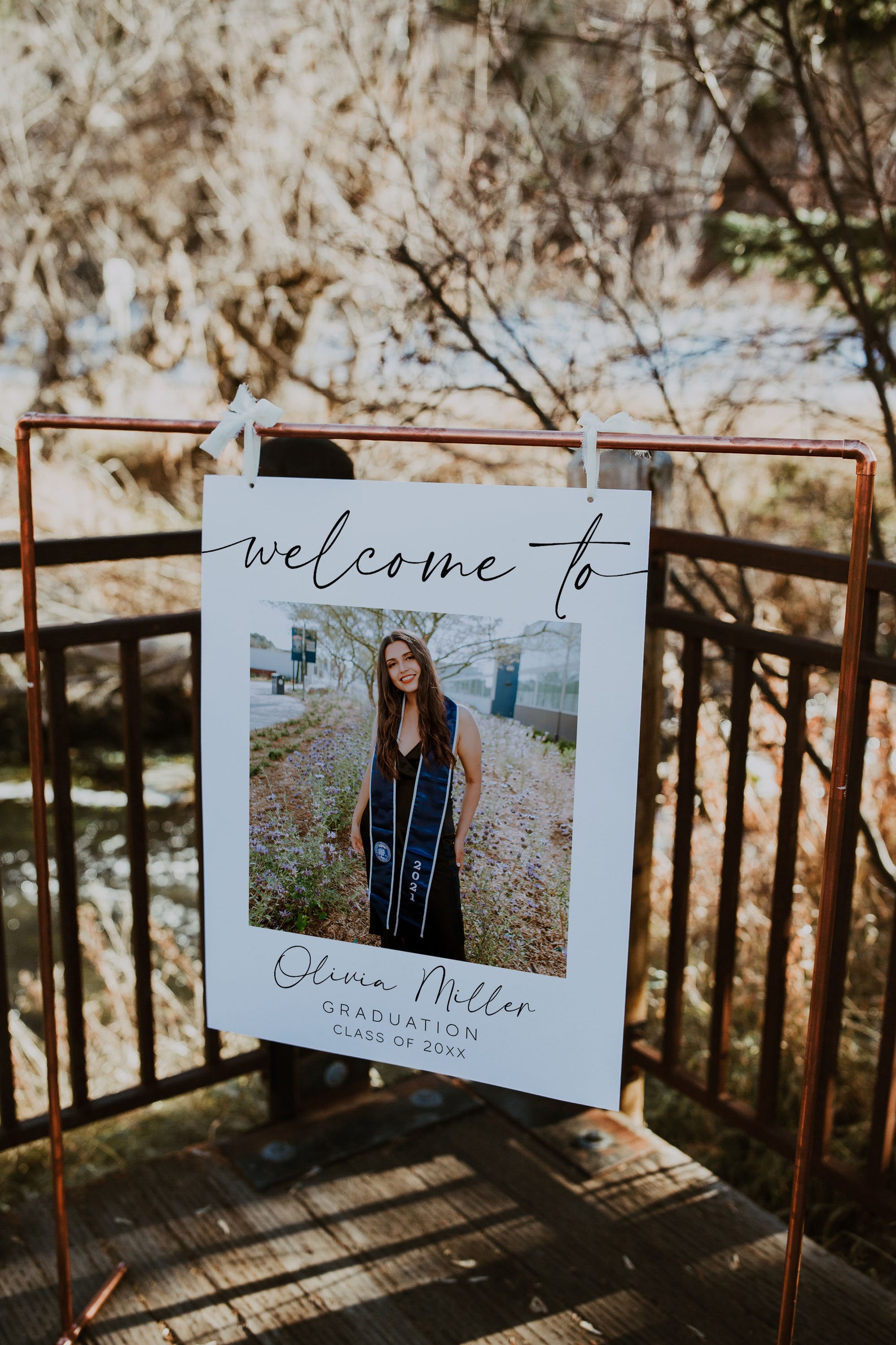 Graduation Welcome Sign Template, Photo Graduation Poster, Graduation ...